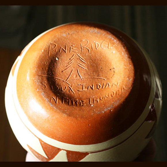 Pine Ridge Sioux Indians | Art | Rare Pine Ridge Sioux Indian Pottery ...